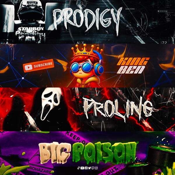 Twitch Profile and Banner - Etsy