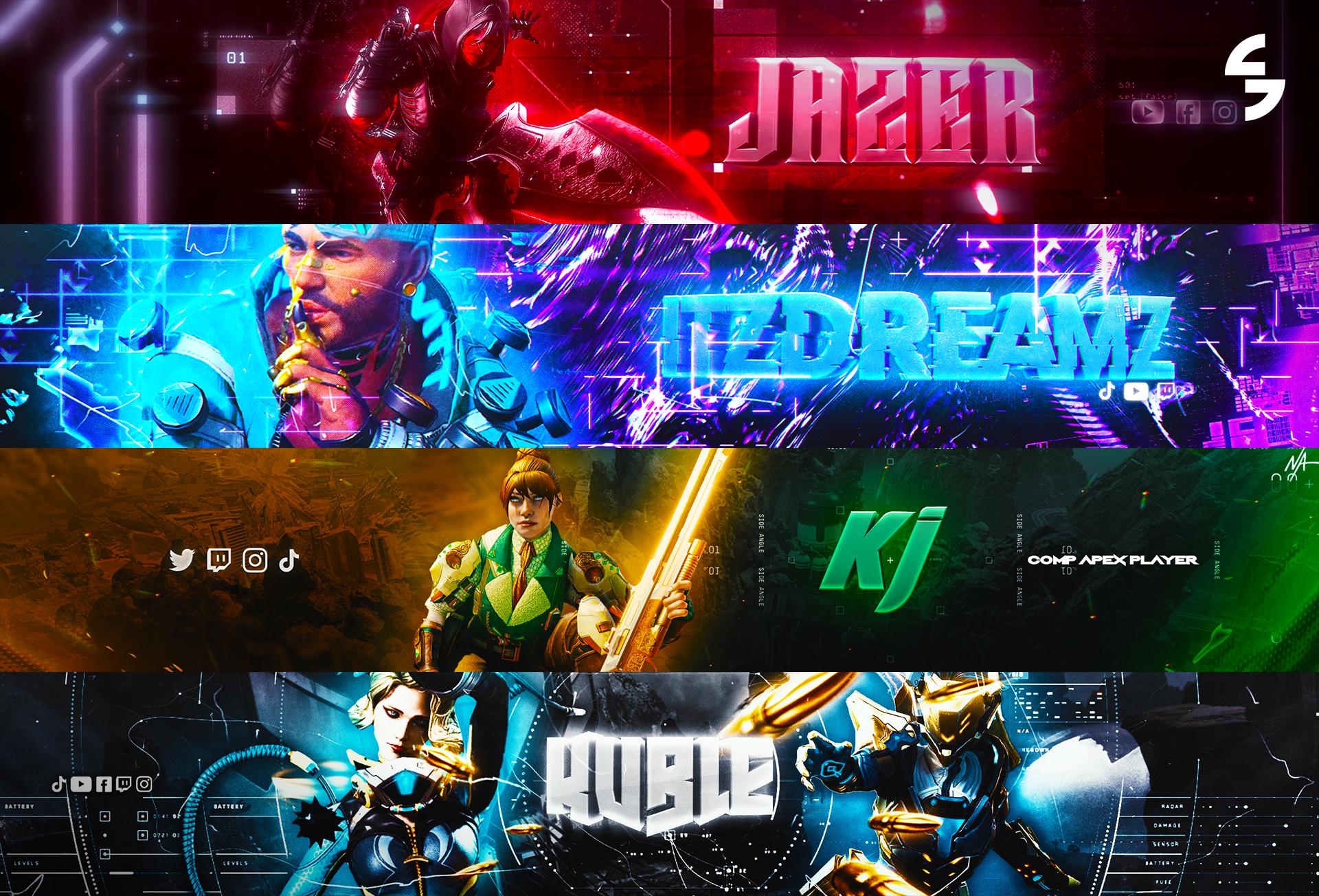 Custom Apex Legends 3D Banner and Logo - Twitch, Youtube, Discord and ...
