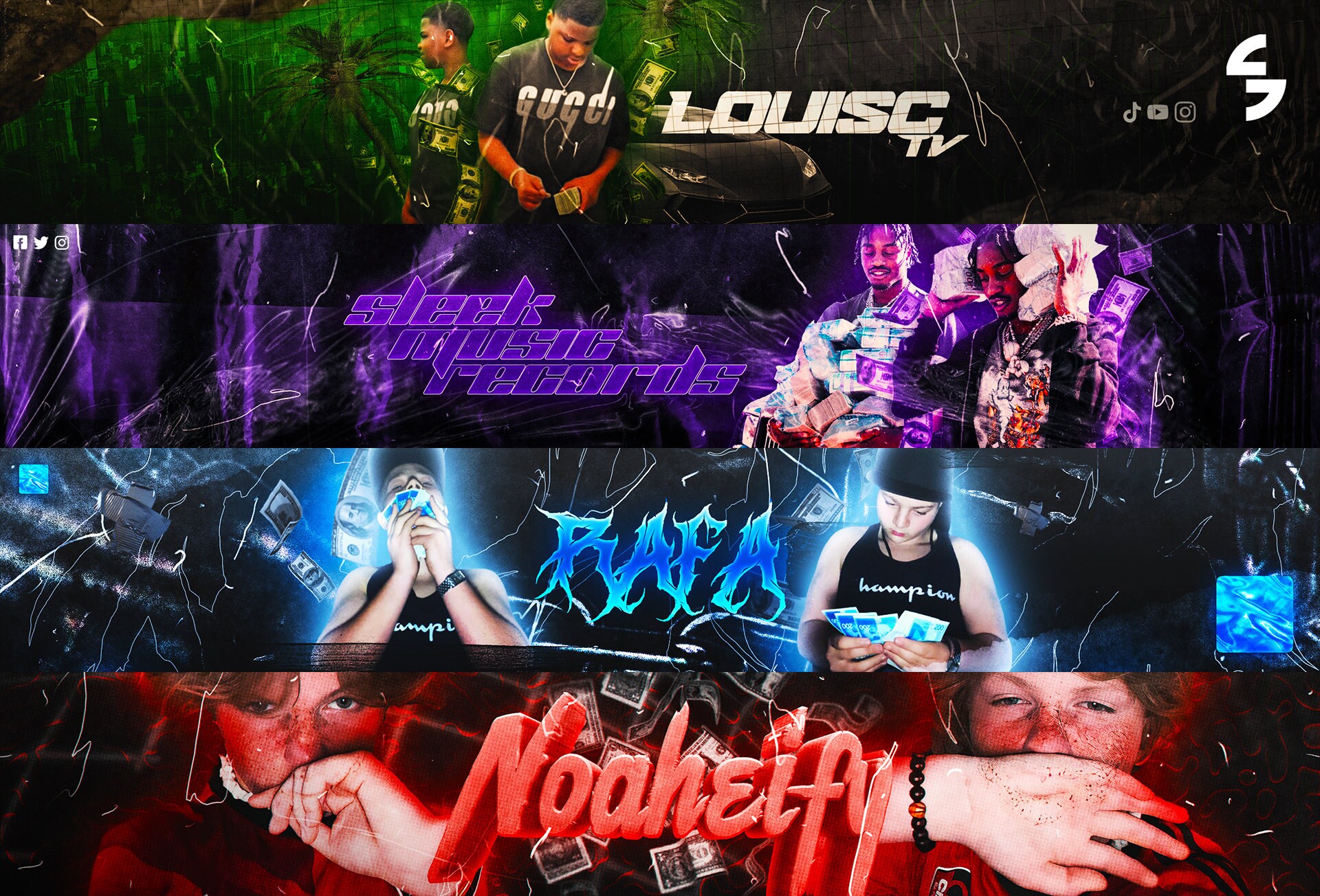 I Will Design Professional Irl 3d Banner and Logo ,twitter Header With ...