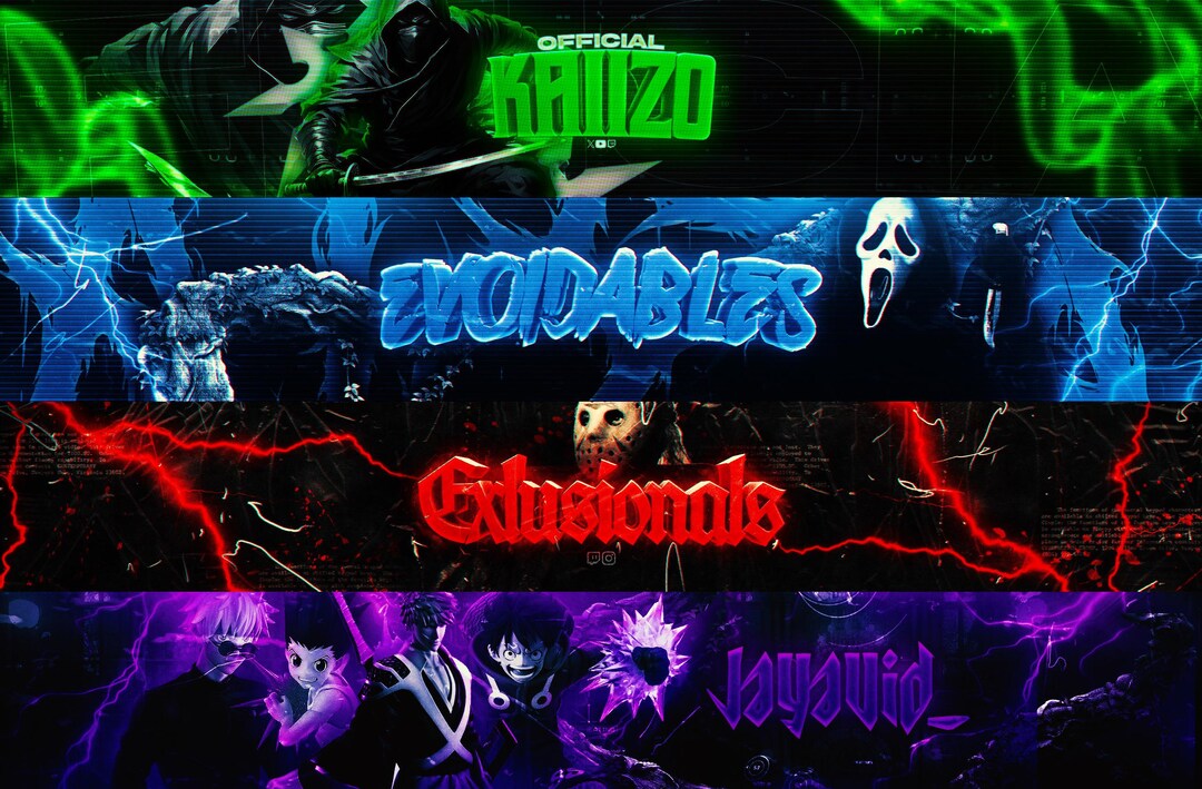 I'll Design Custom 3D Gaming Banner & Logo Design for Twitch, Twitter ...