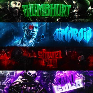 Custom 3D Gaming Banner and Logo Design | Social Media Profile ...