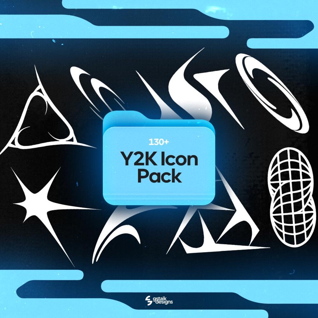 130+ Y2K Icons by Gstaikdesigns | 130+ Assets | Clothing | Graphic ...