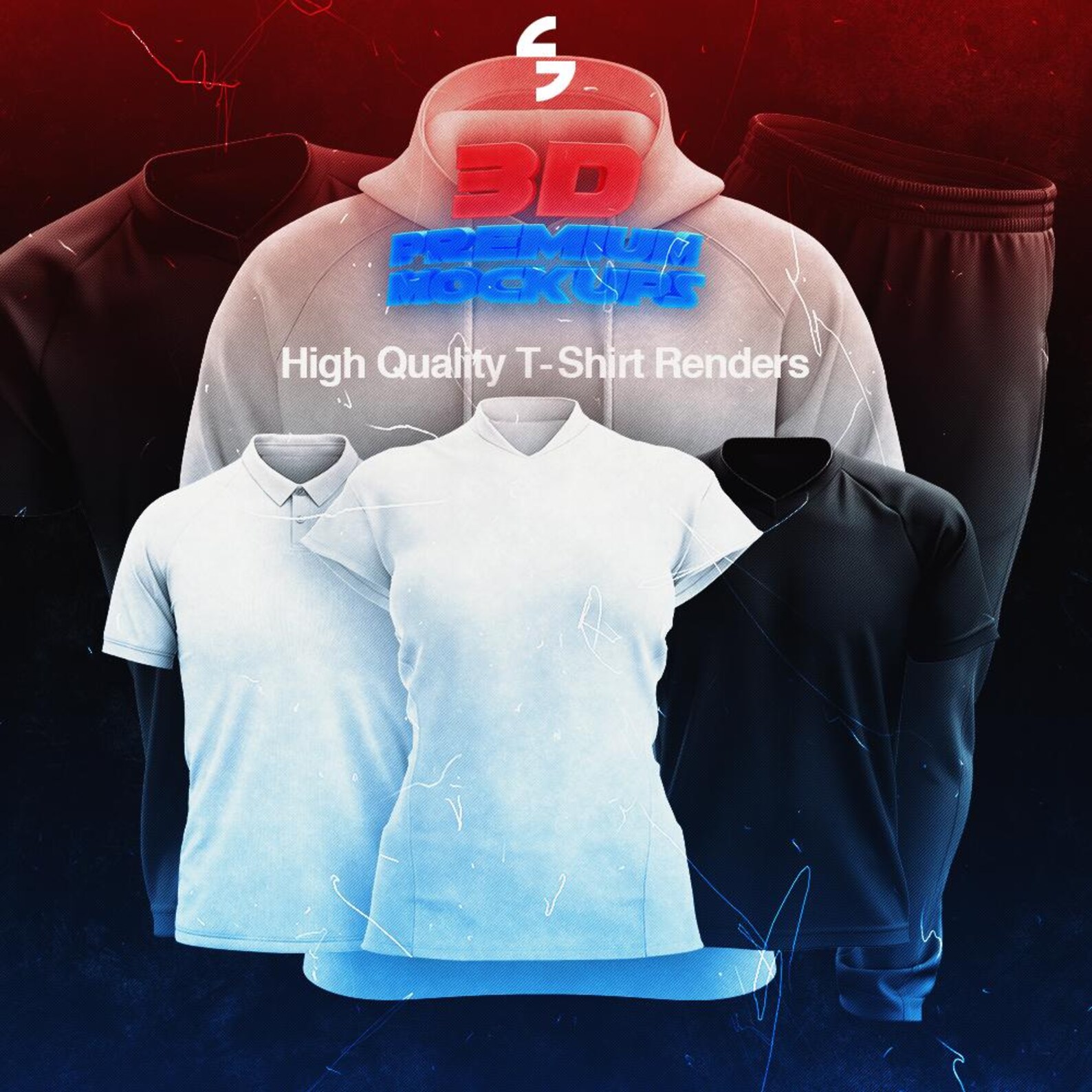 3D Clothing Mock-ups | 70+ Renders for Clothing Brand and Fashion ...