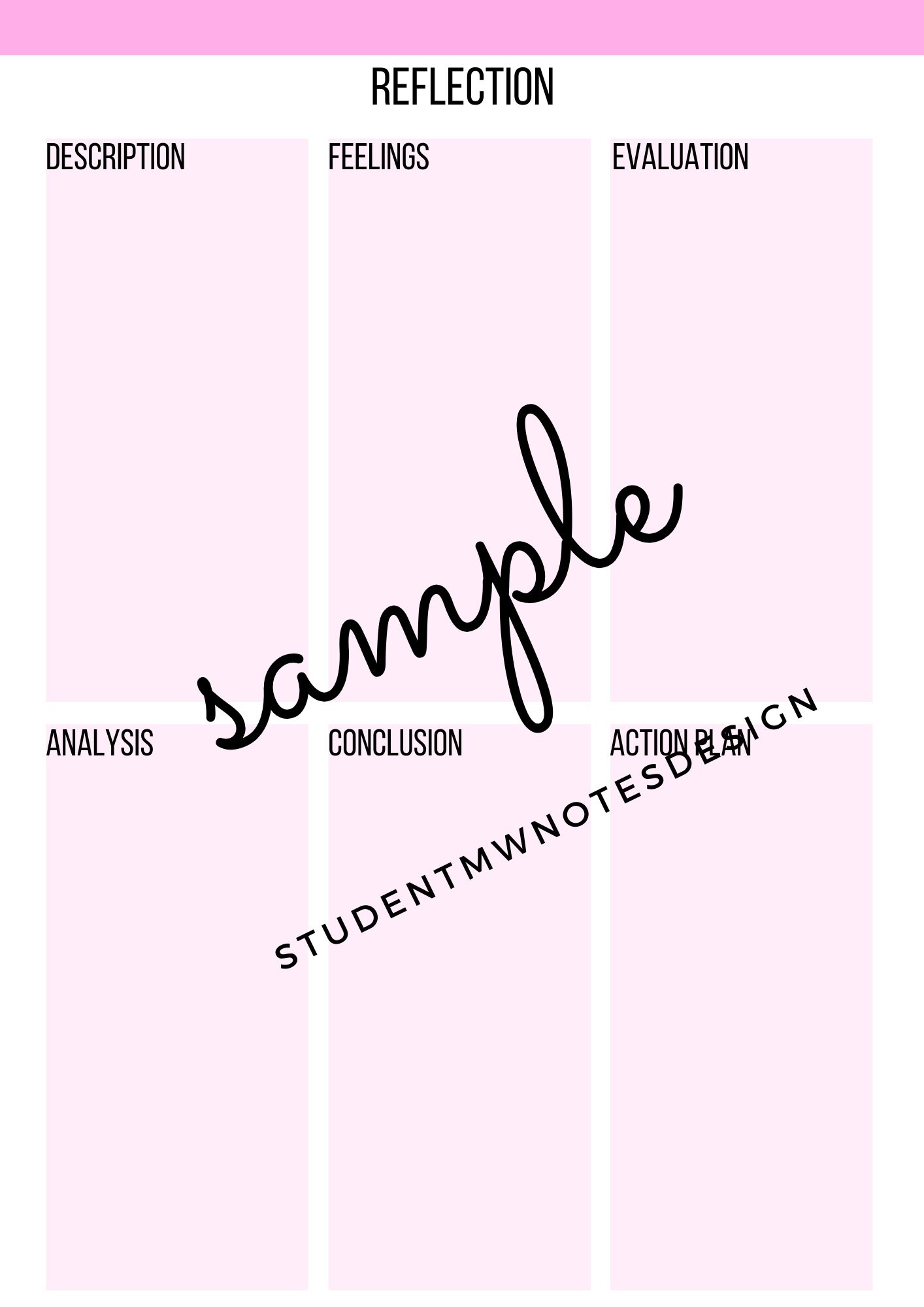 Student Midwife Reflection Template - Etsy