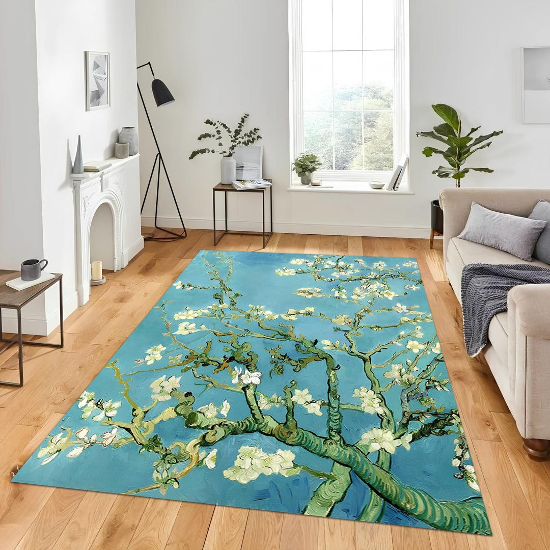 Vincent Van Gogh, Almond Tree Blossom, Famous Paintings, Van Gogh Rug ...