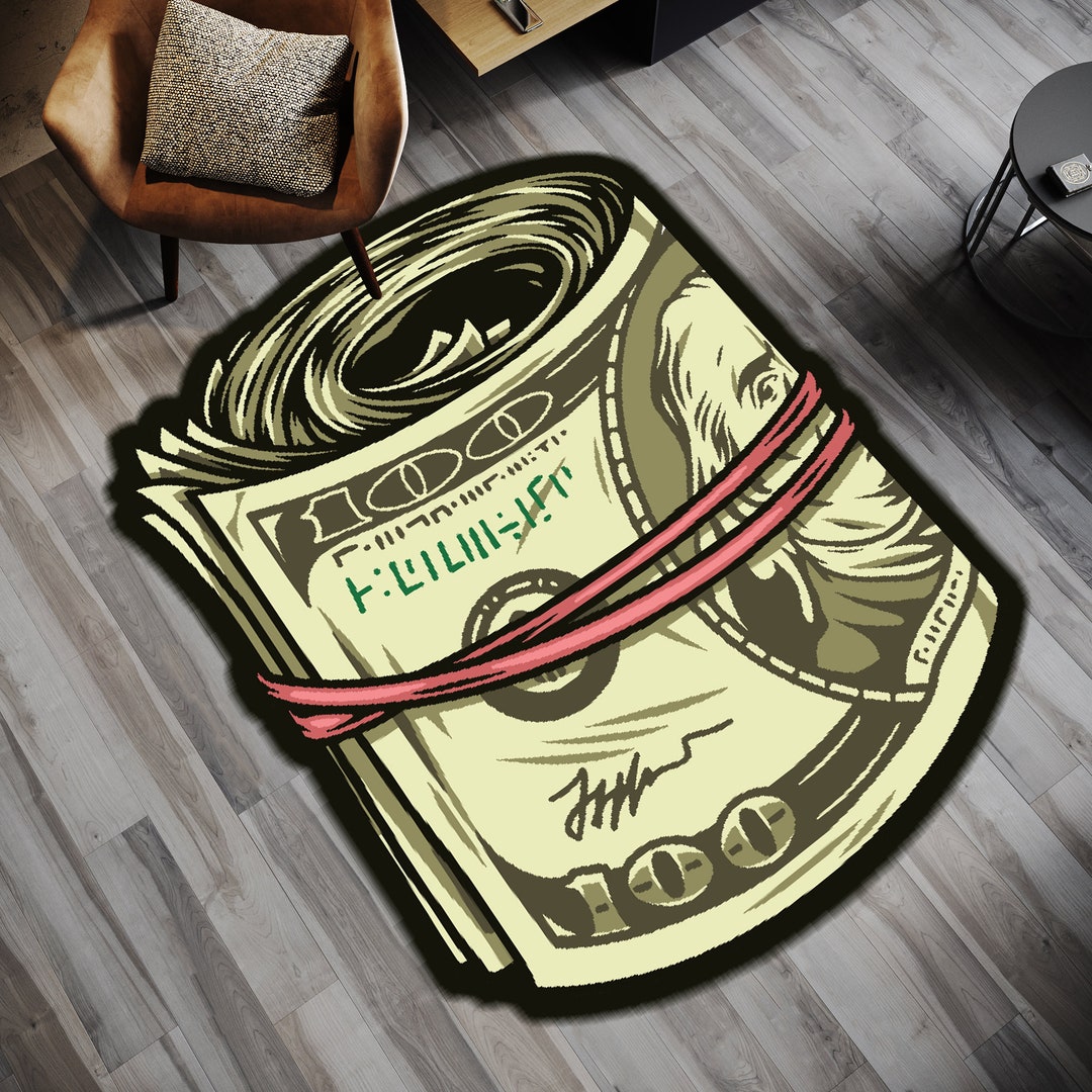 Money Rug\banknote Rug\dollar Rug\area Rug\iconic Rug\modern Rug ...