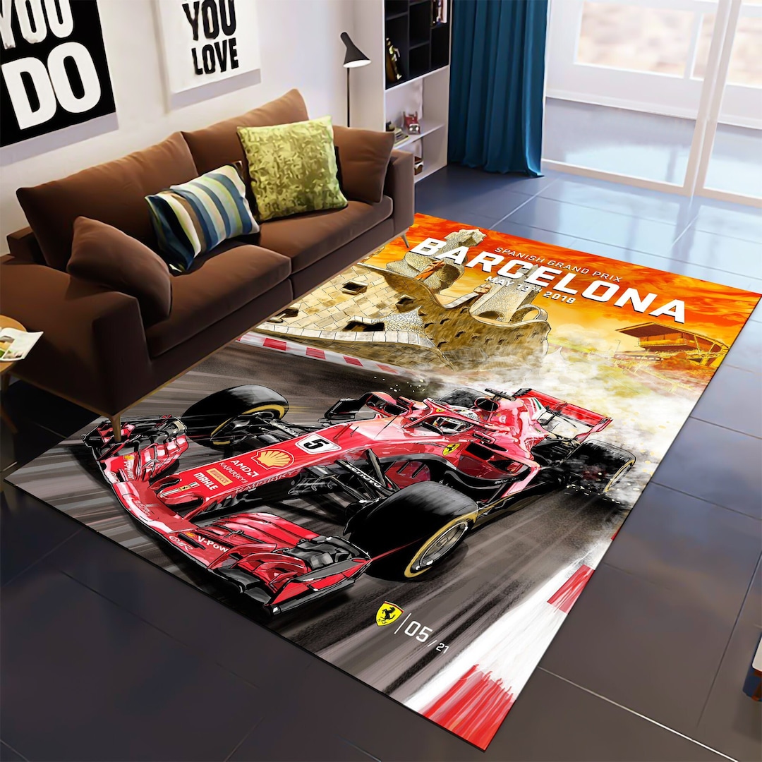 Formula Poster Rug,f1 Decor, Car Rug,young Room Carpet,sport Cars Rug ...