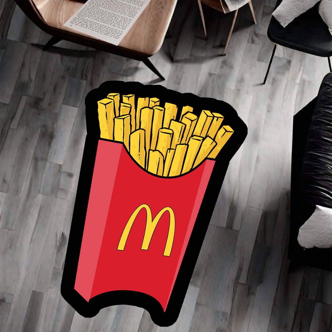 Fast Food Decor,mcdonalds Rug,rench Fries Rug,eat Rug,fast Food Rug ...