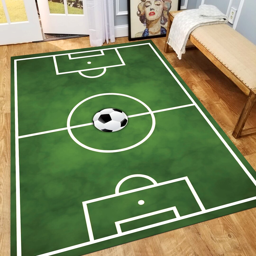 Soccer Rug, Kids Room Decor Rug, Soccer Field Turf, Boys Room Decor - Etsy