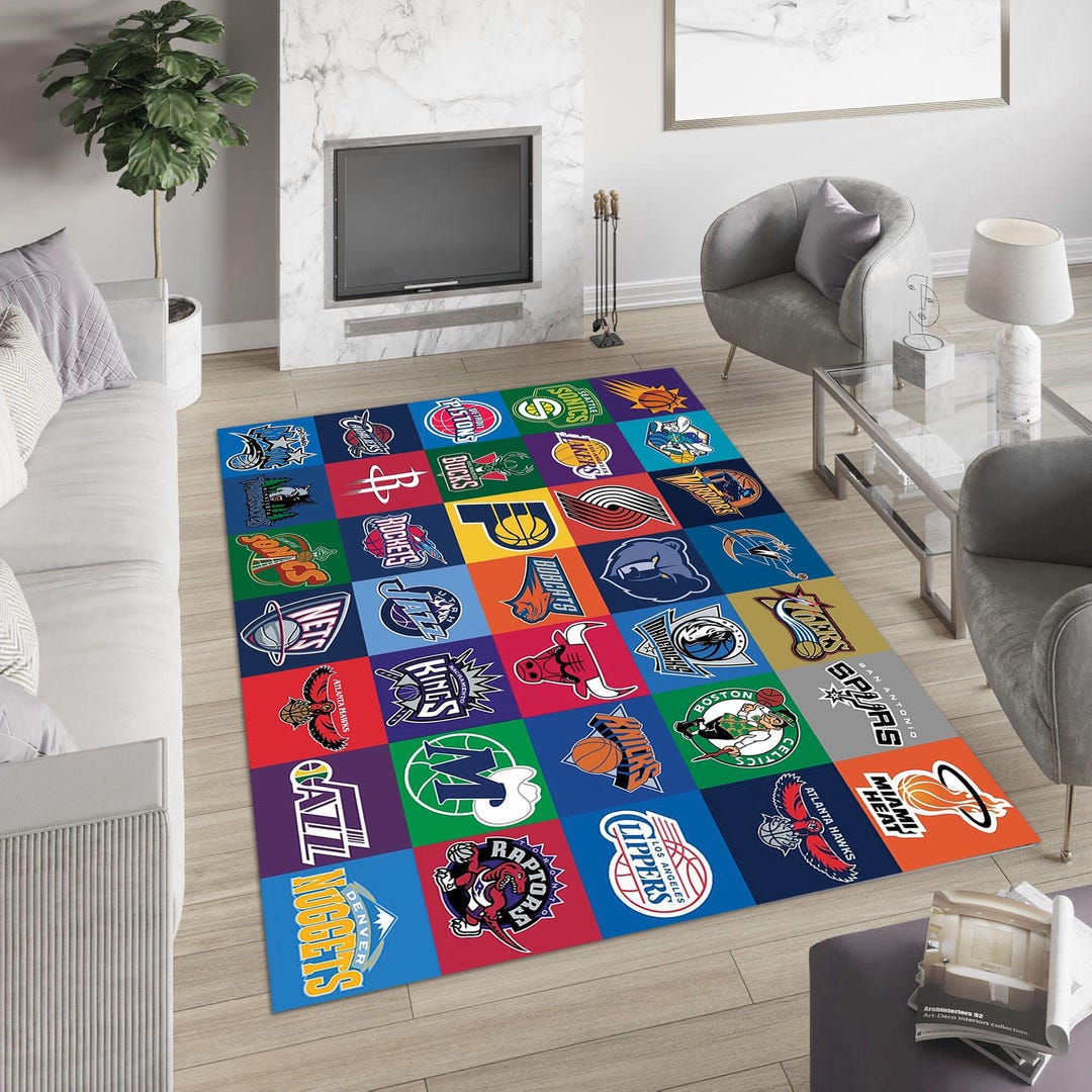 Basketball Rug,sport Rug,basketball Players Rug,colorful Rug,cool Rugs ...