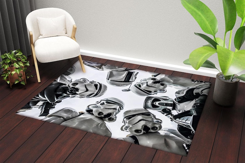 Stormtrooper Rug: Sci-fi Geek Decor - Star Wars Fan Gift - Etsy