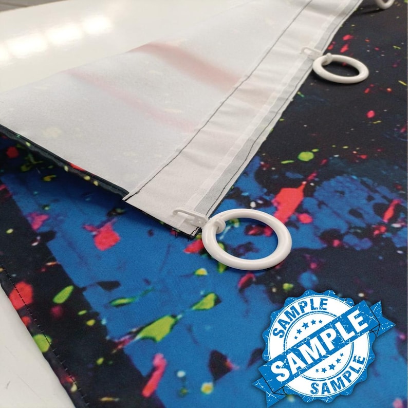 Star Wars Mandalorian Themed Curtain : Printed Satin Fabric Children's ...
