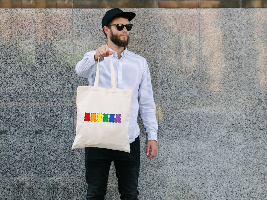 Pride Gummy Bears Tote Bag, Bear, Gummy Bear, Pride Flag, Pride Tote ...