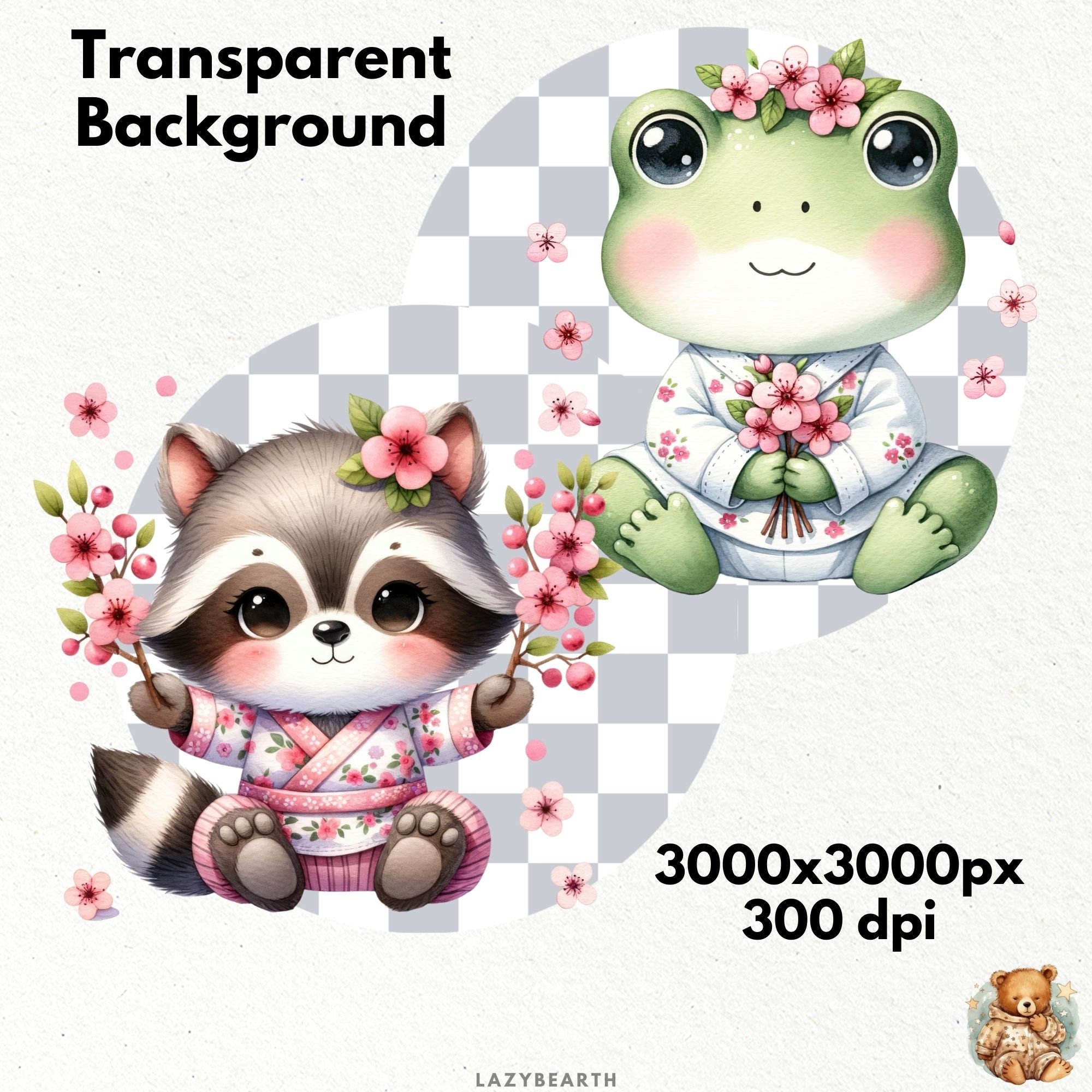 Cherry Blossom Animal, 40 Cute Cherry Blossom Animal PNG Clipart ...