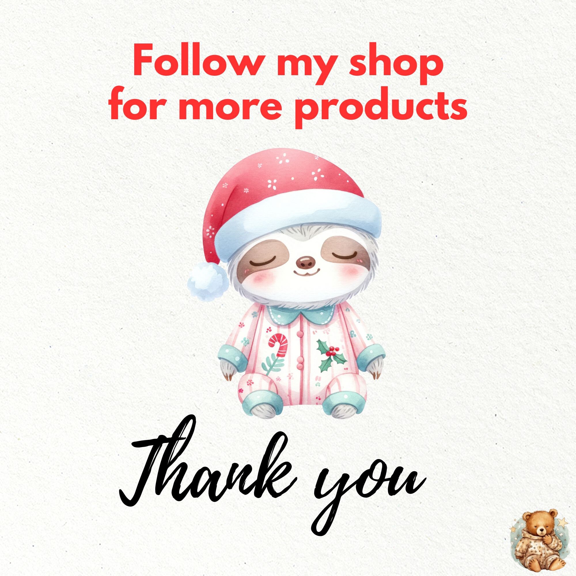 Christmas Sloth Clipart, Christmas Sloth PNG, Watercolor Sloth Clipart ...
