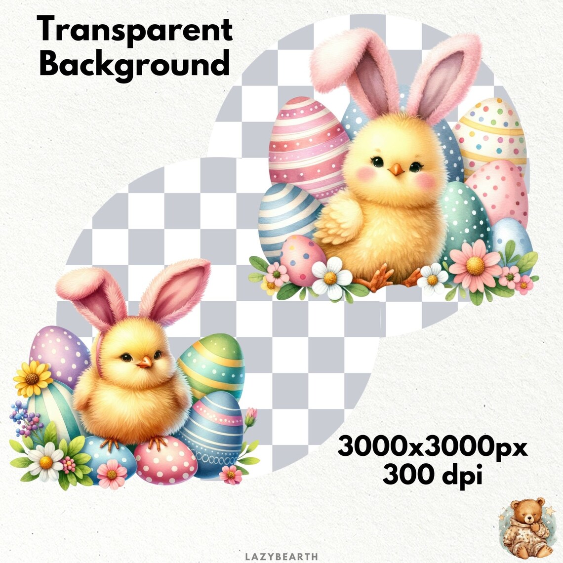 Easter Chick, 12 Cute Easter Chick PNG Clipart, Easter Clipart, Spring ...