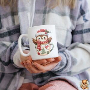 Christmas Mug Clipart, Christmas Animals in Mug, Christmas Mug PNG ...