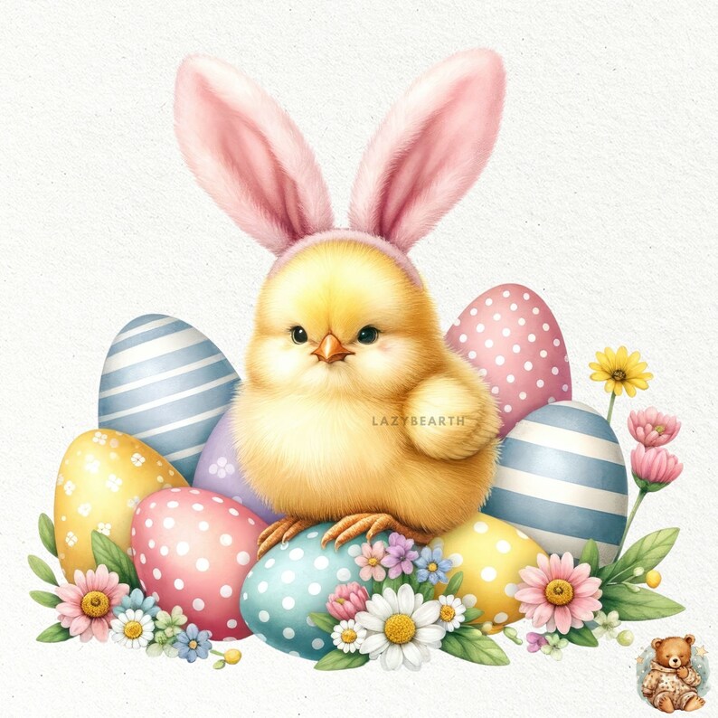 Easter Chick, 12 Cute Easter Chick PNG Clipart, Easter Clipart, Spring ...