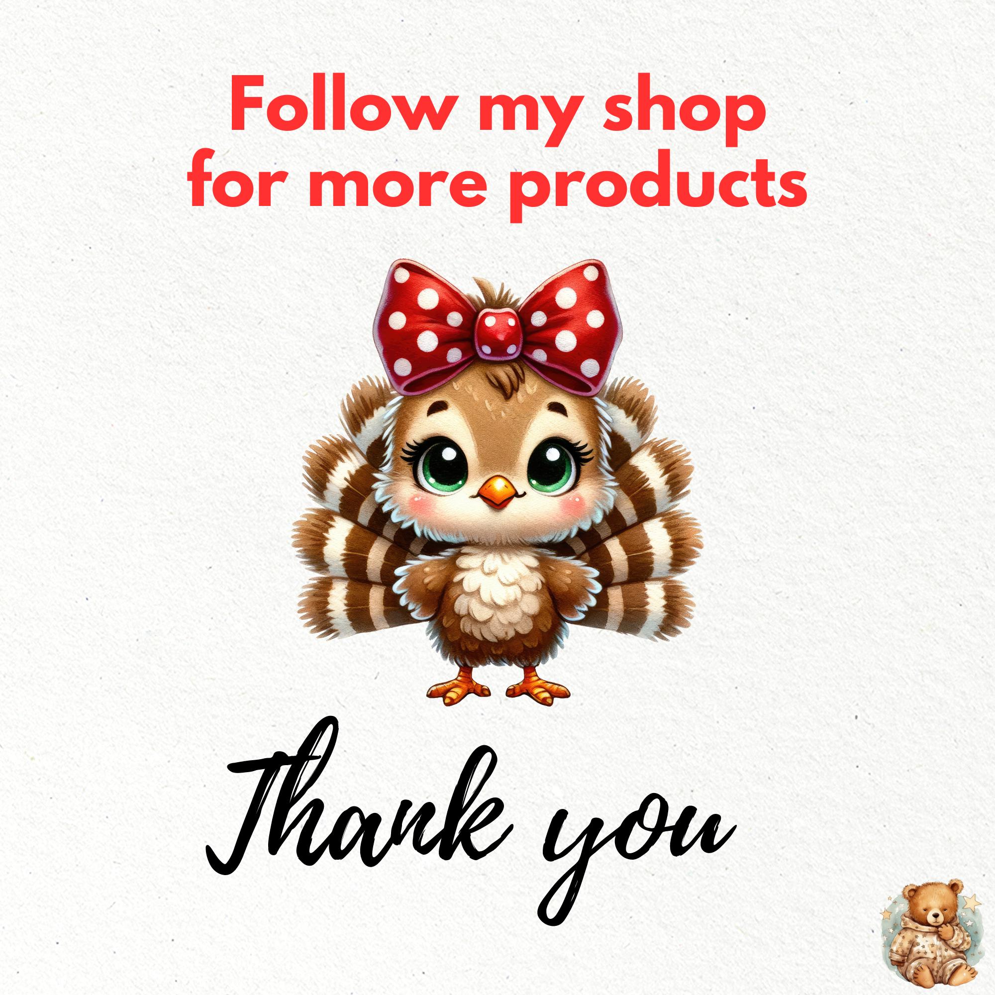 Cute Turkey Clipart, Thanksgiving Watercolor Clipart, Autumn Clipart ...