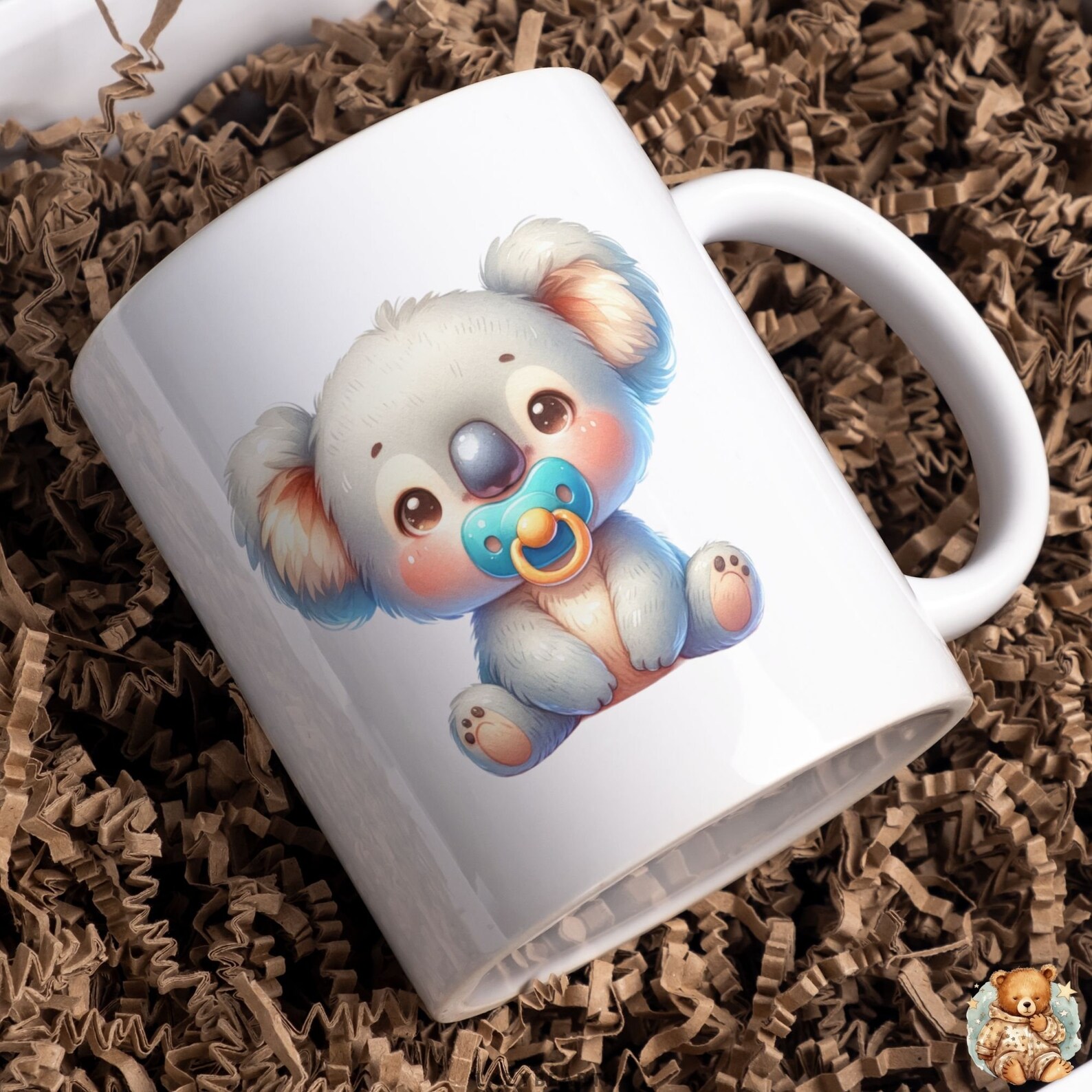 Baby Koala Clipart, 28 Cute Watercolor Baby Koala PNG Clipart ...