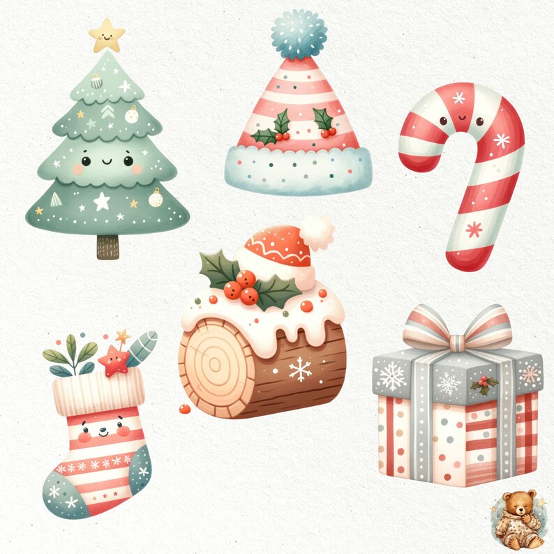 Christmas Sloth Clipart, Christmas Sloth PNG, Watercolor Sloth Clipart ...