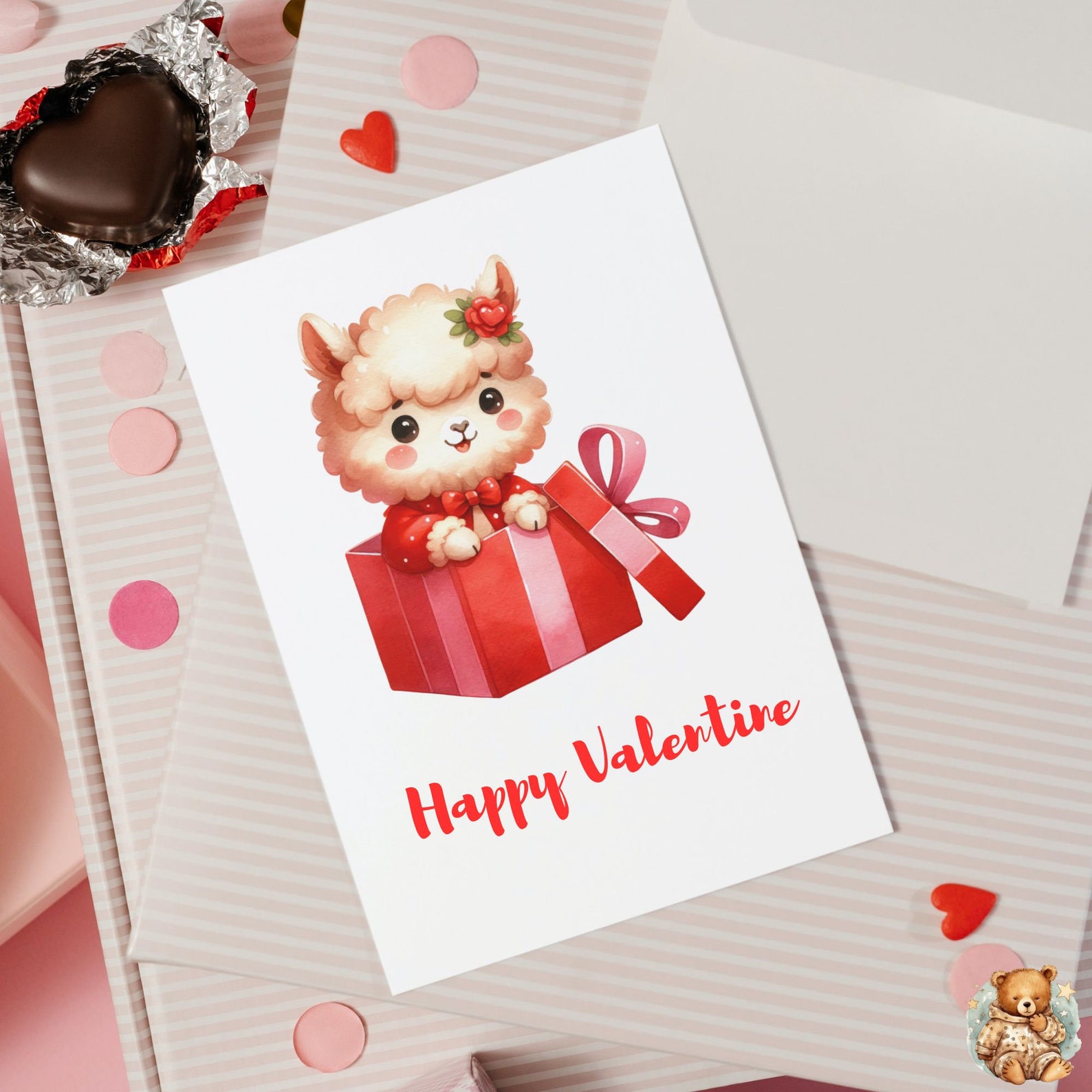 Valentine Alpaca, 39 Cute Watercolor Alpaca, Valentine Alpaca PNG ...