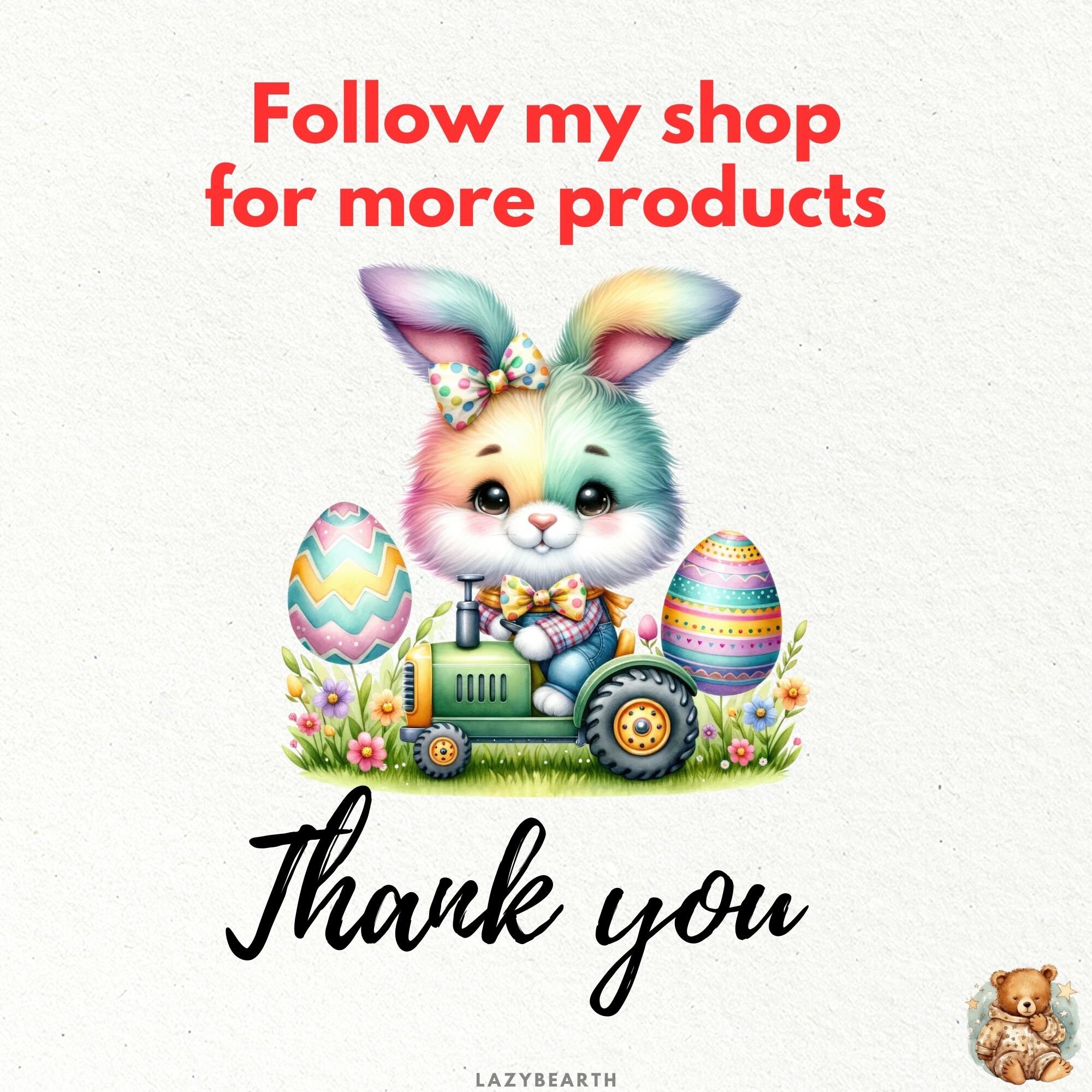 Easter Bunny Tractor, 12 Cute Easter Bunny Tractor PNG Clipart, Spring ...