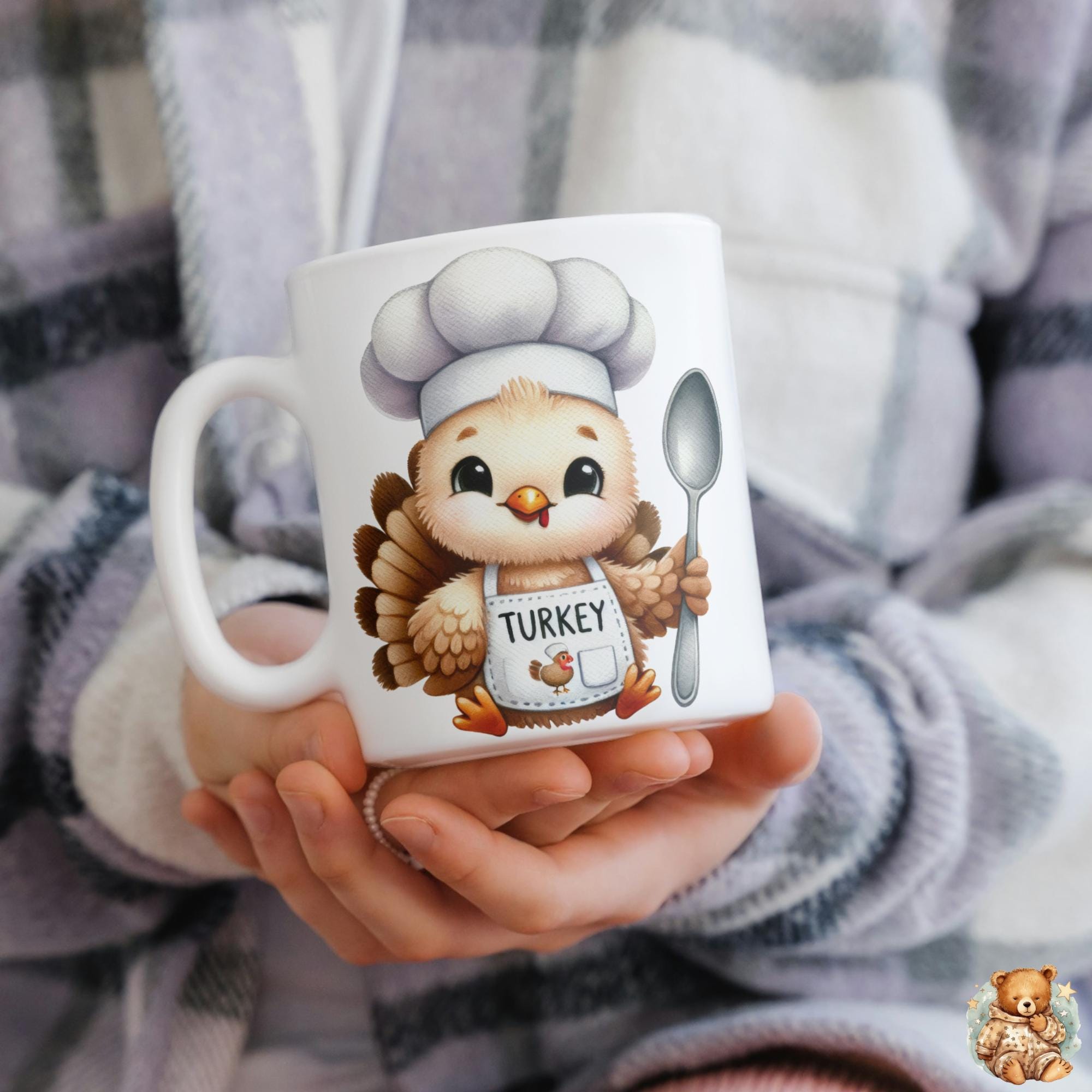 Cute Turkey Clipart, Thanksgiving Watercolor Clipart, Autumn Clipart ...