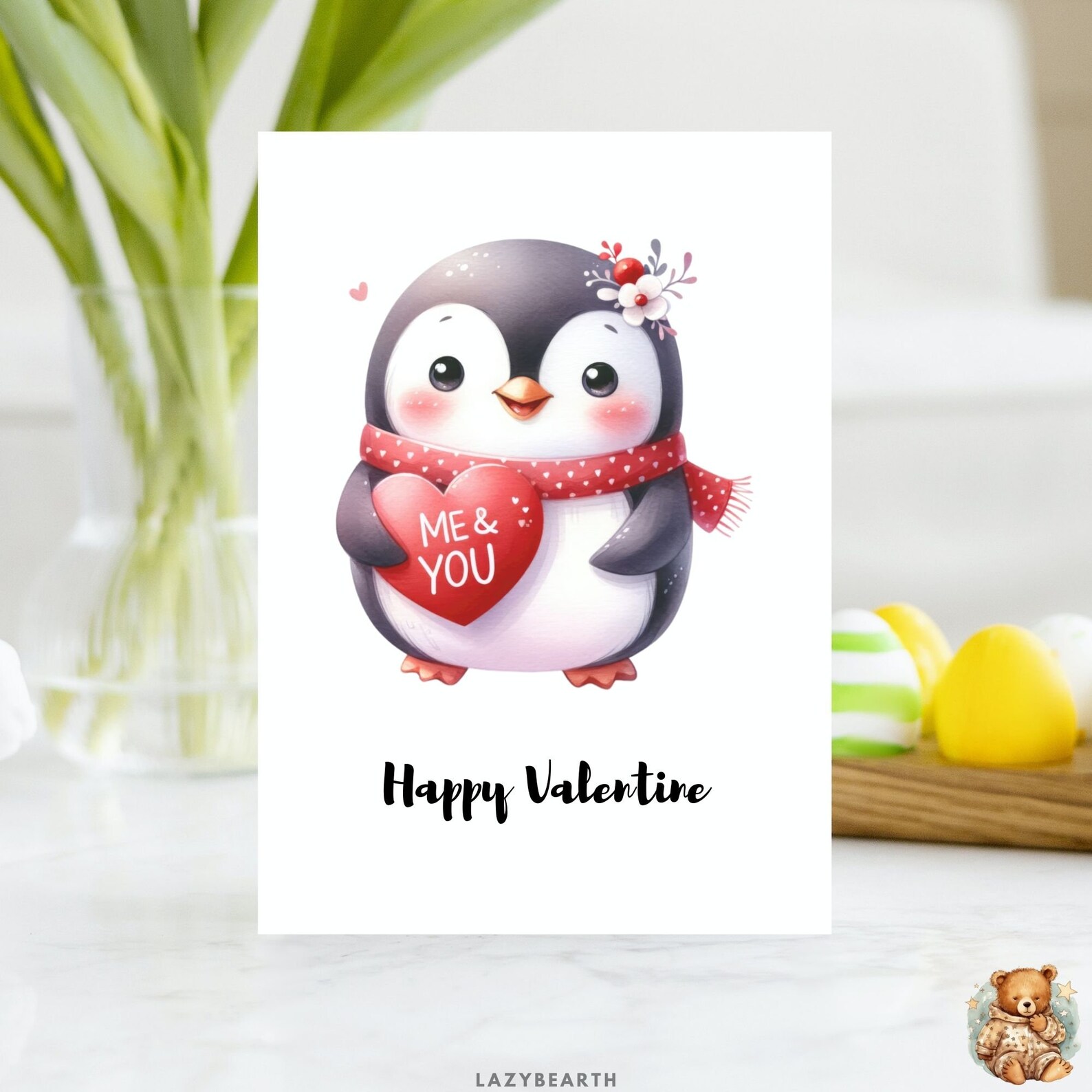 Valentine Penguin, 26 Cute Valentine Penguin PNG Clipart, Valentine ...