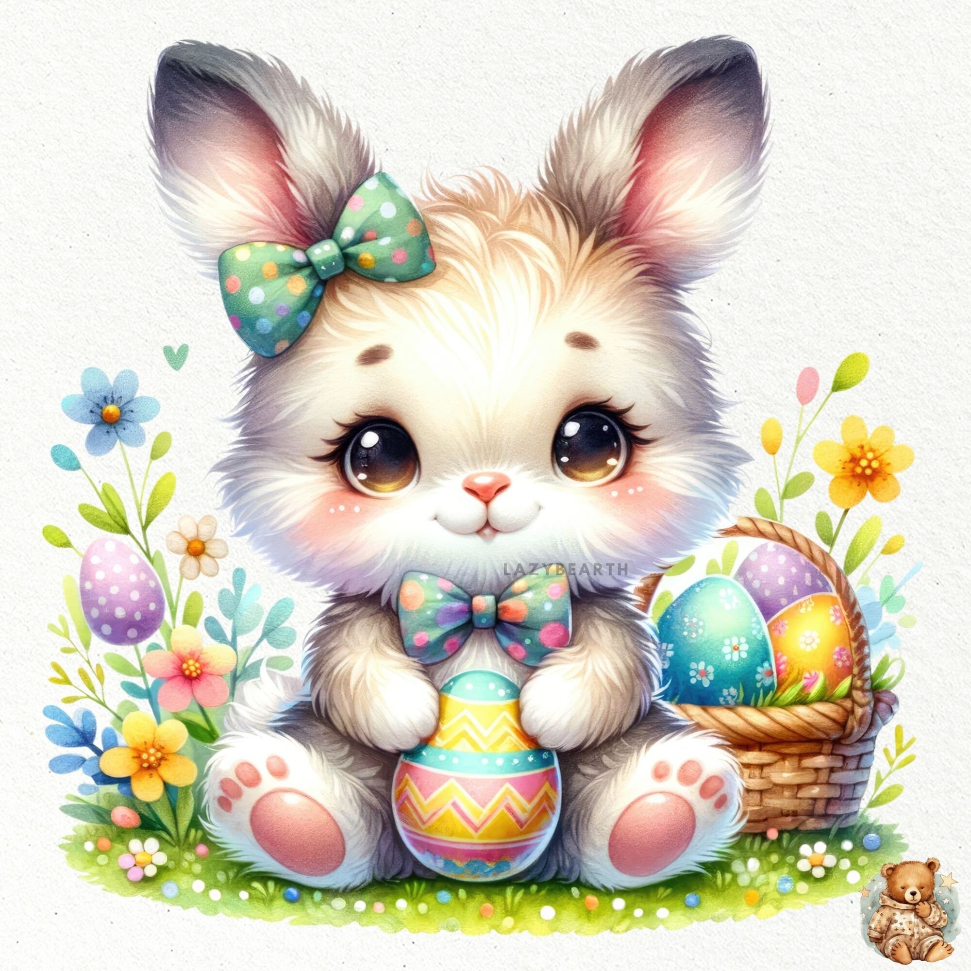 Easter Bunny PNG, 12 Cute Easter Bunny PNG Clipart, Easter Clipart ...