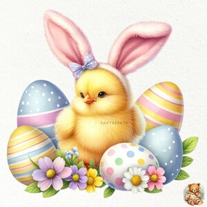 Easter Chick, 12 Cute Easter Chick PNG Clipart, Easter Clipart, Spring ...