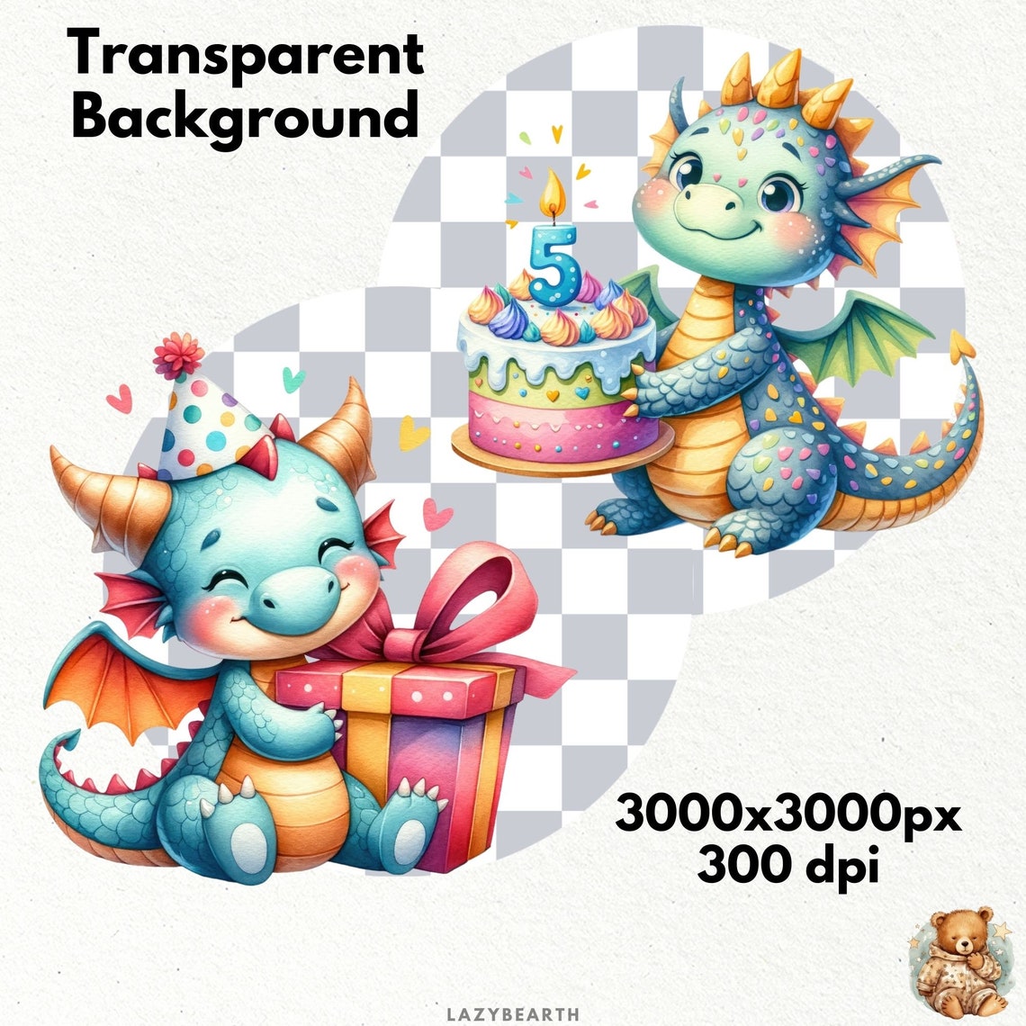 Dragon Birthday, 24 Cute Dragon Birthday PNG Clipart, Baby Dragon ...