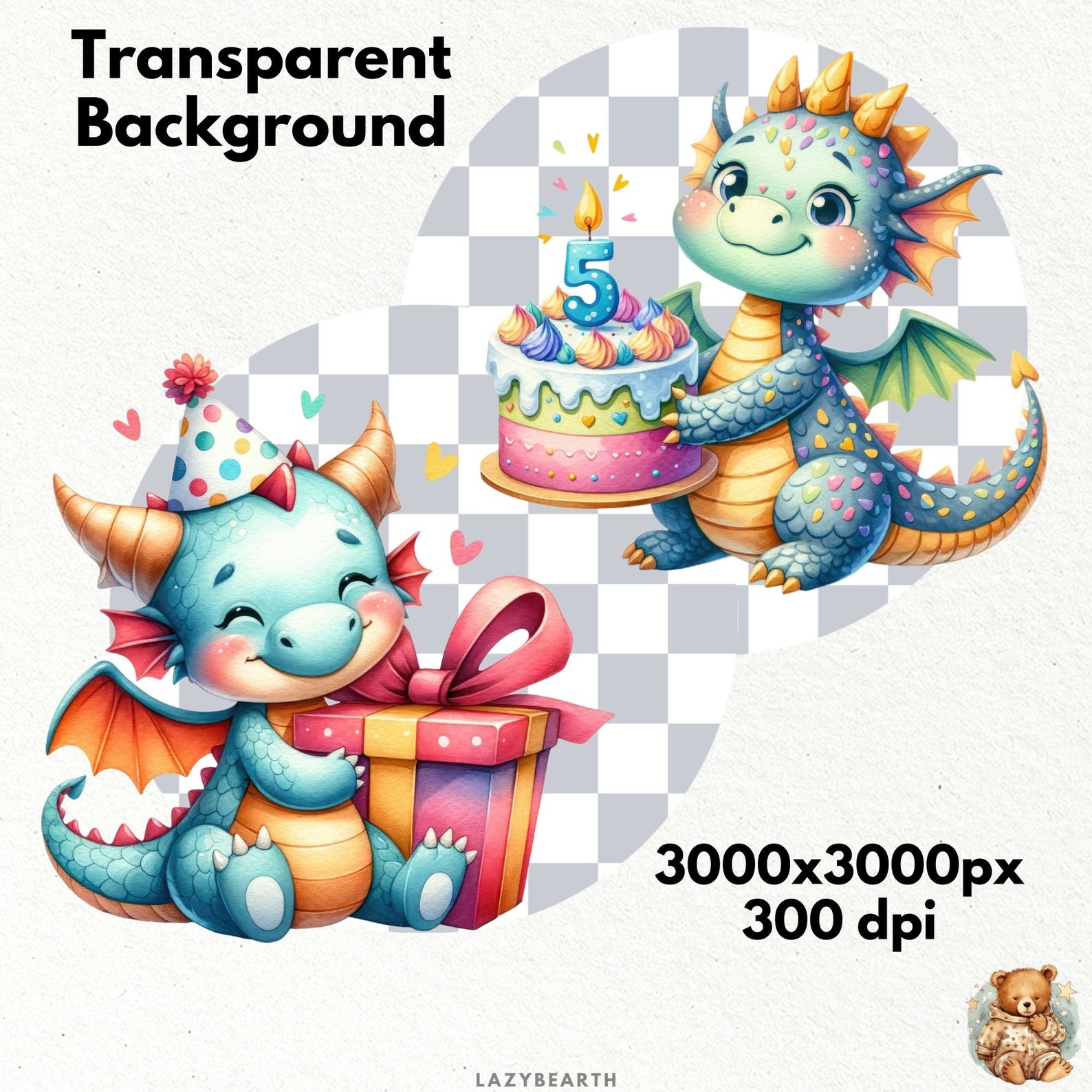Dragon Birthday, 24 Cute Dragon Birthday PNG Clipart, Baby Dragon ...