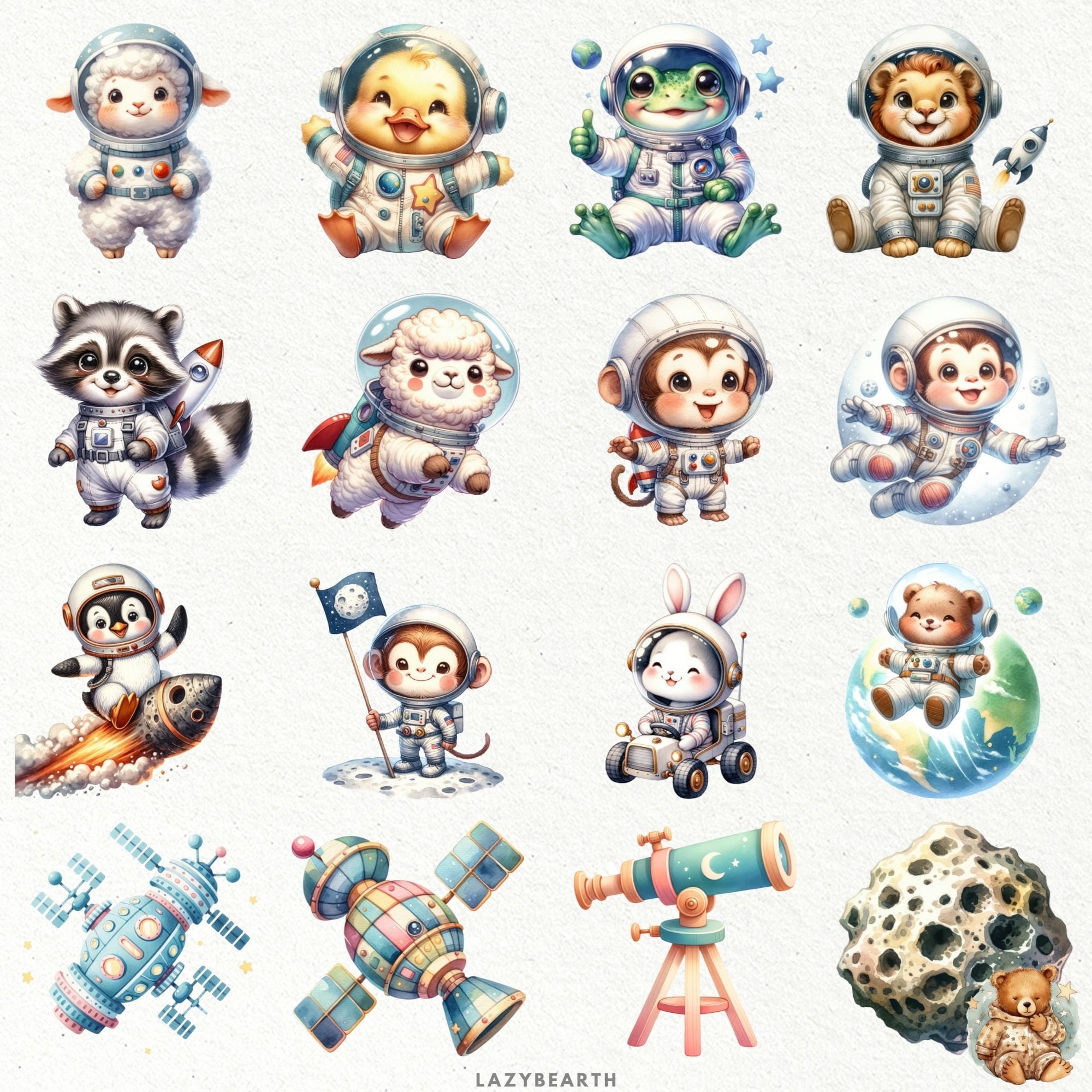 Astronaut Animal, 34 Cute Astronaut Animal PNG Clipart, Astronaut ...