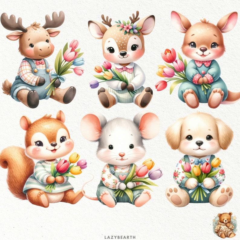 Tulip Animal, 22 Cute Tulip Animal PNG Clipart, Tulip Clipart, Animal ...