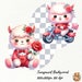 Valentine Alpaca, 39 Cute Watercolor Alpaca, Valentine Alpaca PNG ...