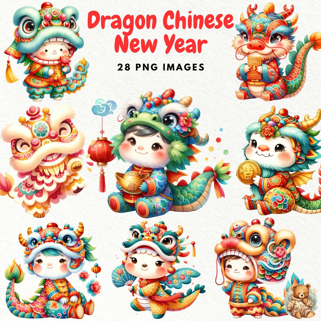 Dragon Chinese New Year, 28 Dragon Chinese New Year Clipart, Chinese ...