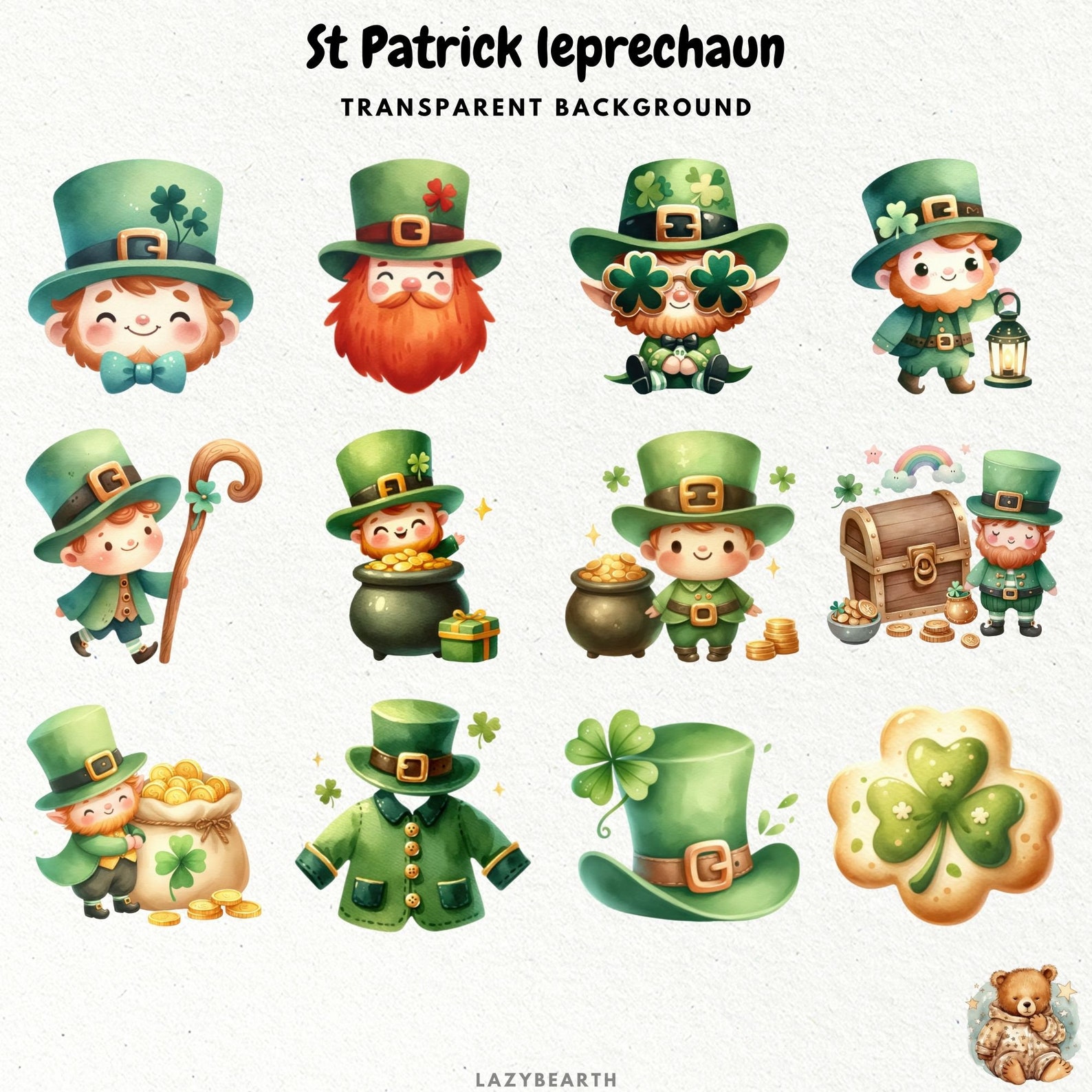 St Patrick Leprechaun, 26 Cute St Patrick Leprechaun PNG Clipart, Cute ...