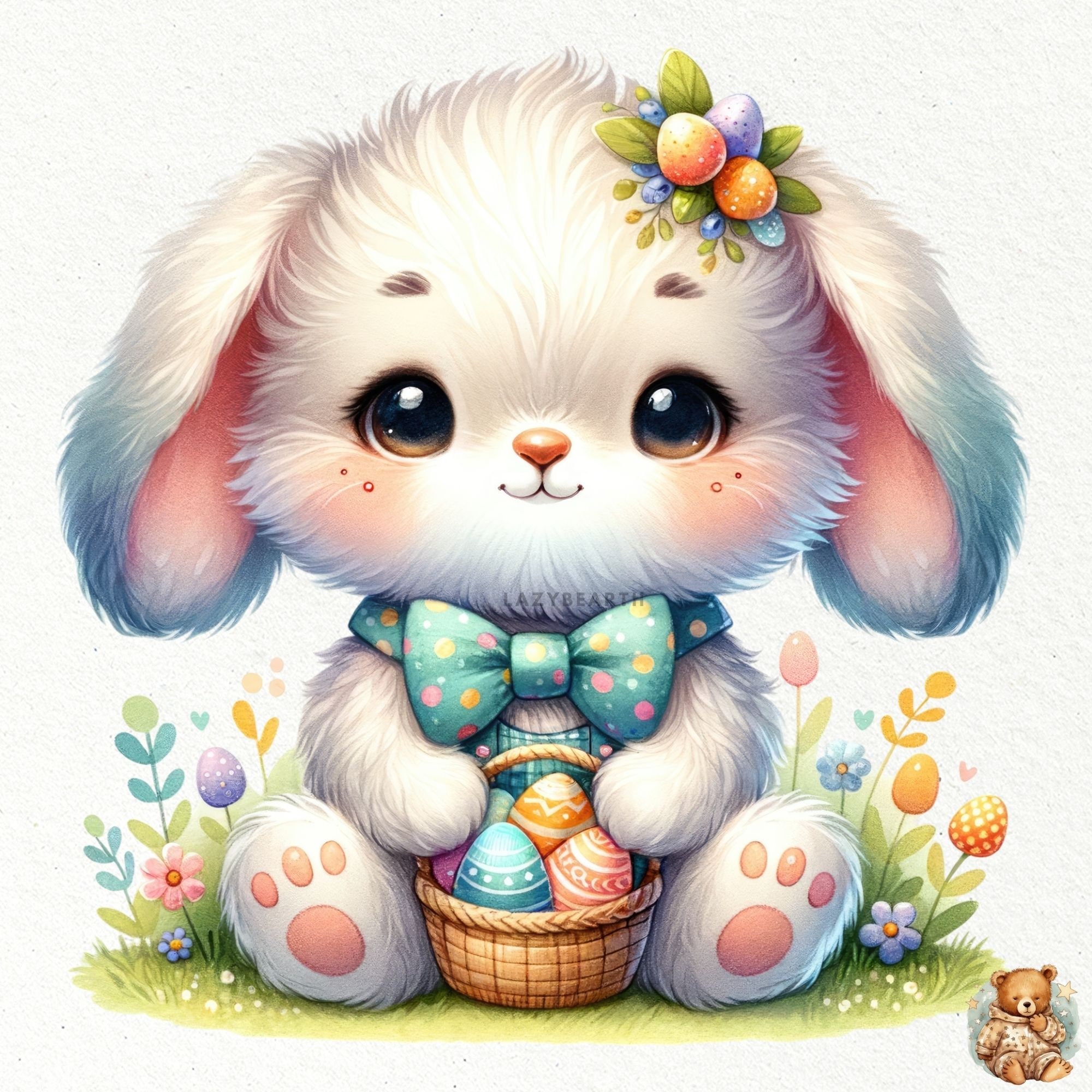 Easter Bunny PNG, 12 Cute Easter Bunny PNG Clipart, Easter Clipart ...