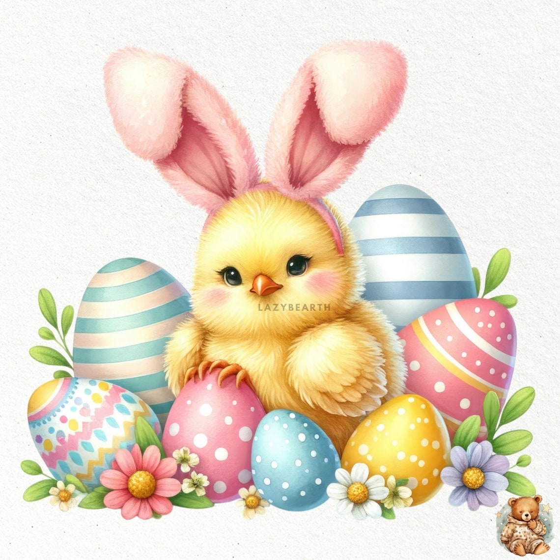 Easter Chick, 12 Cute Easter Chick PNG Clipart, Easter Clipart, Spring ...