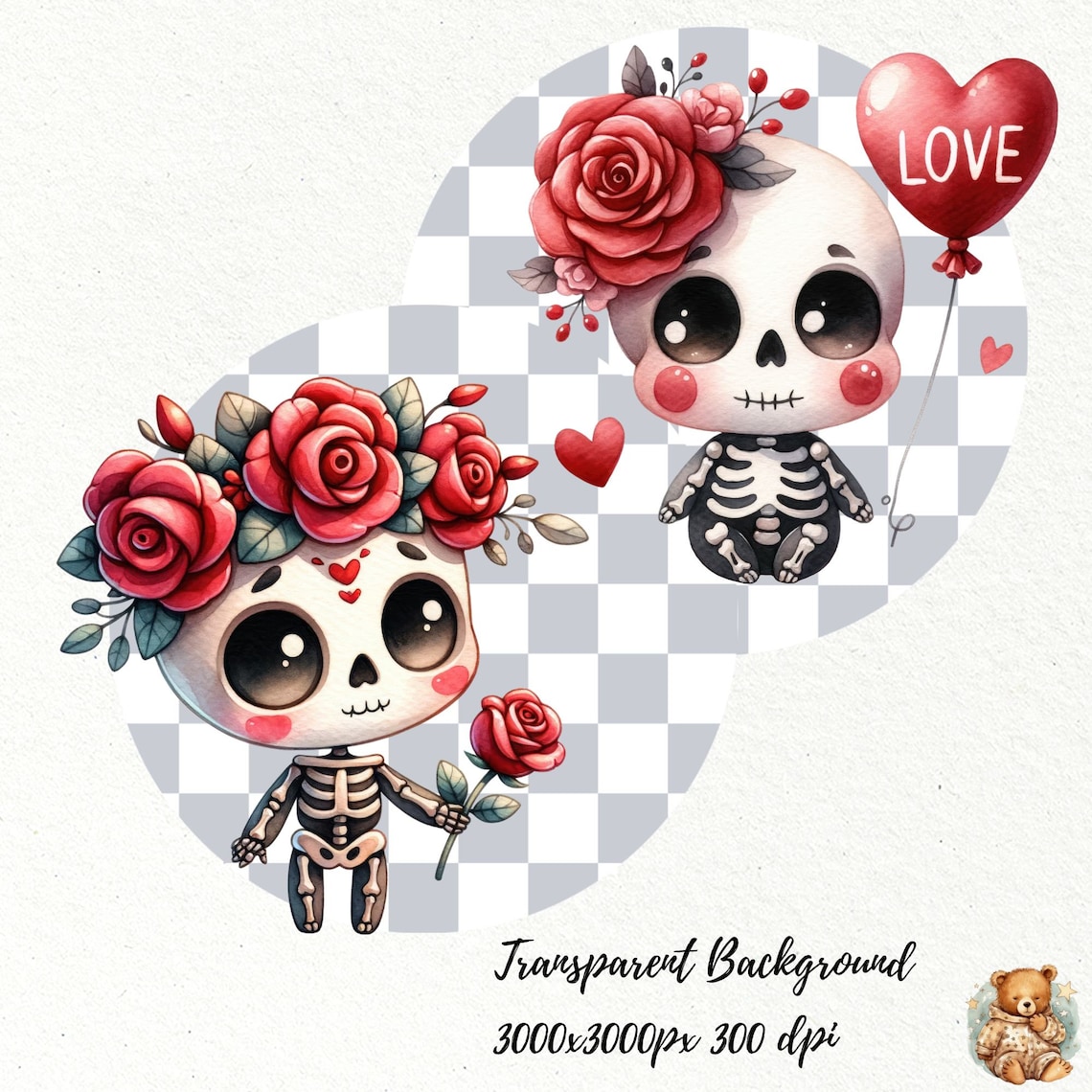 Valentine Skeleton, 36 Valentine Skeleton PNG, Cute Skeleton, Valentine ...
