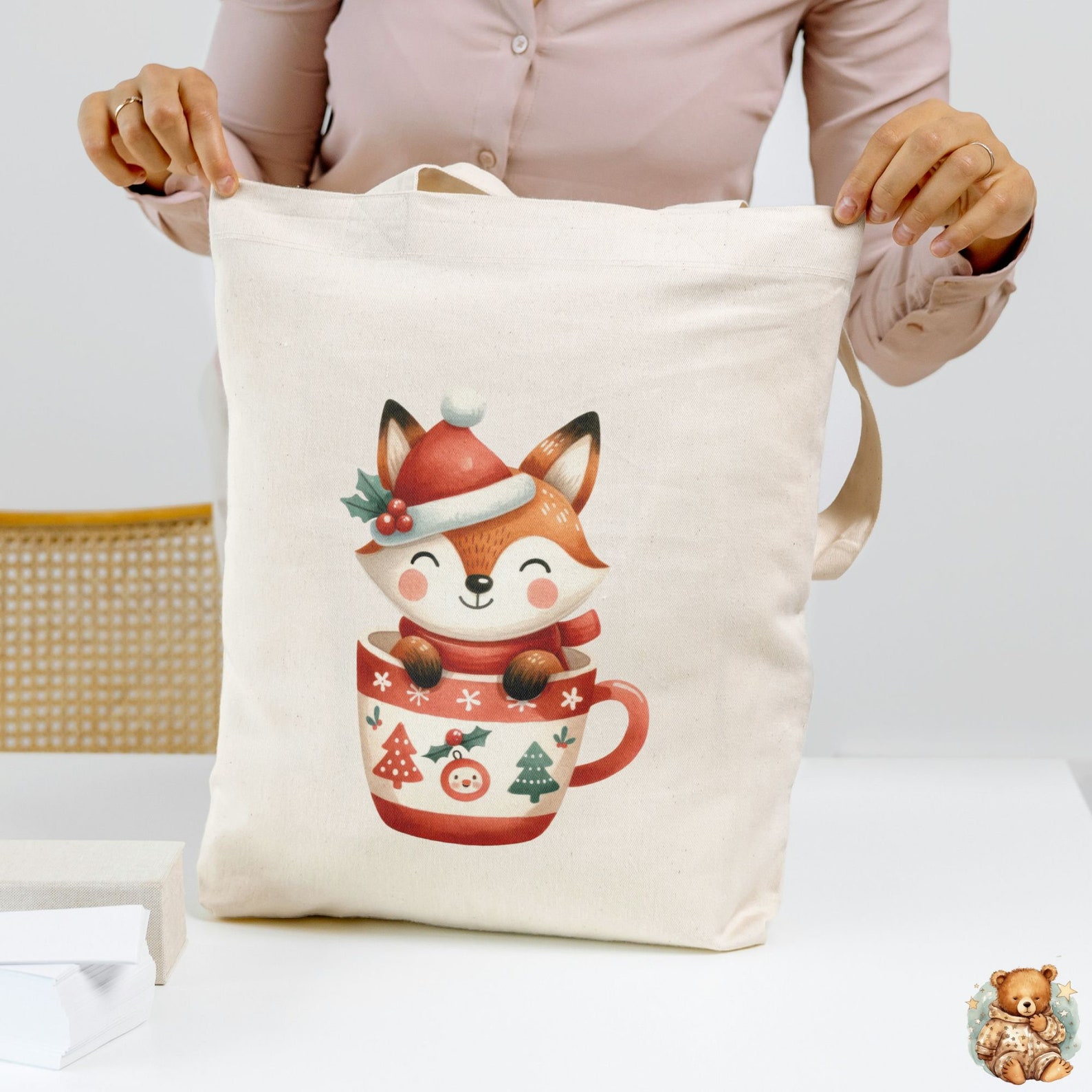 Christmas Mug Clipart, Christmas Animals in Mug, Christmas Mug PNG ...