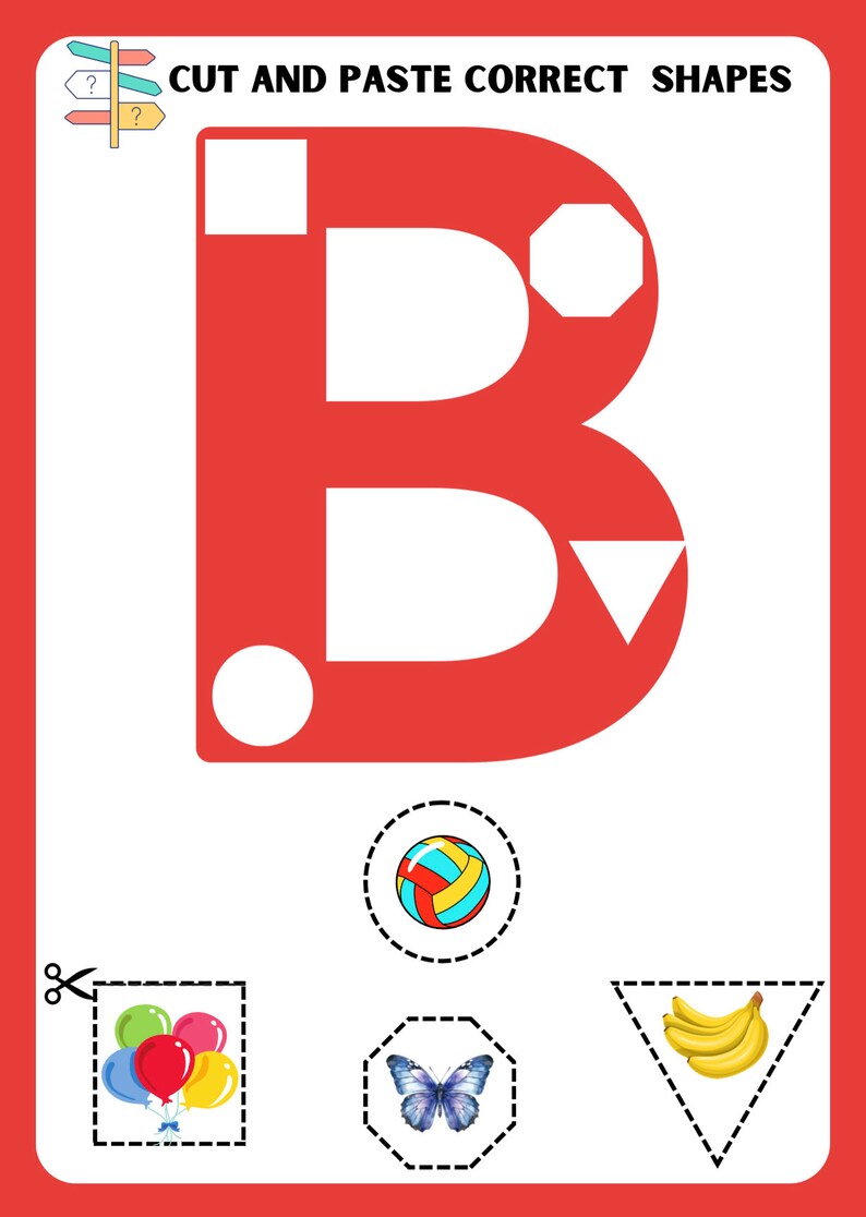 Alphabet Cut & Paste Worksheets | Preschool Printable A-Z Letter ...