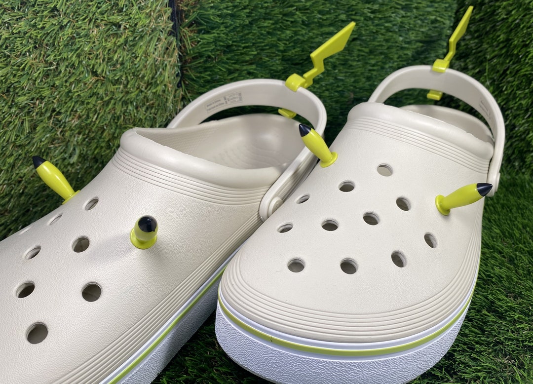 Yellow Rabbit Croc Set of 6 Croc Tail and Ears Croc Accessories for ...