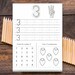 Preschool Numbers Tracing Worksheet, Numbers, Number Worksheets ...