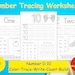 Preschool Numbers Tracing Worksheet, Numbers, Number Worksheets ...