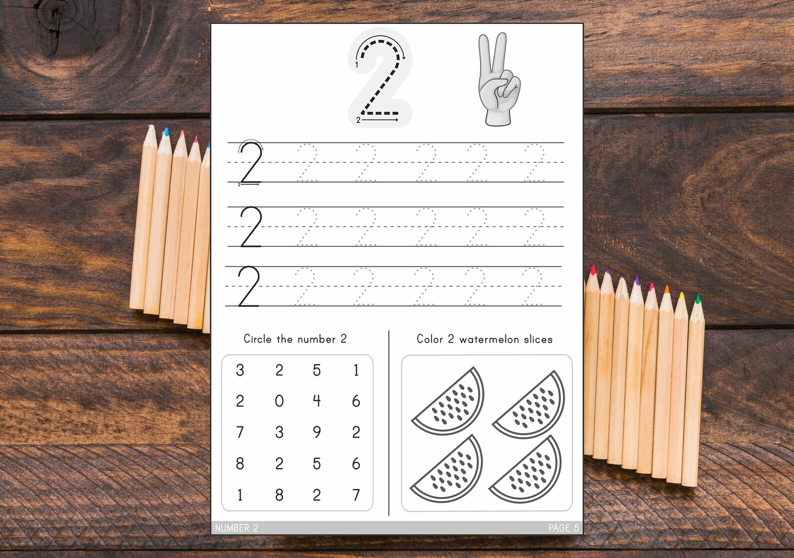 Preschool Numbers Tracing Worksheet, Numbers, Number Worksheets ...