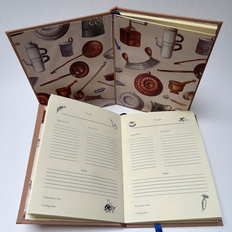 Handmade Recipe Book - Etsy
