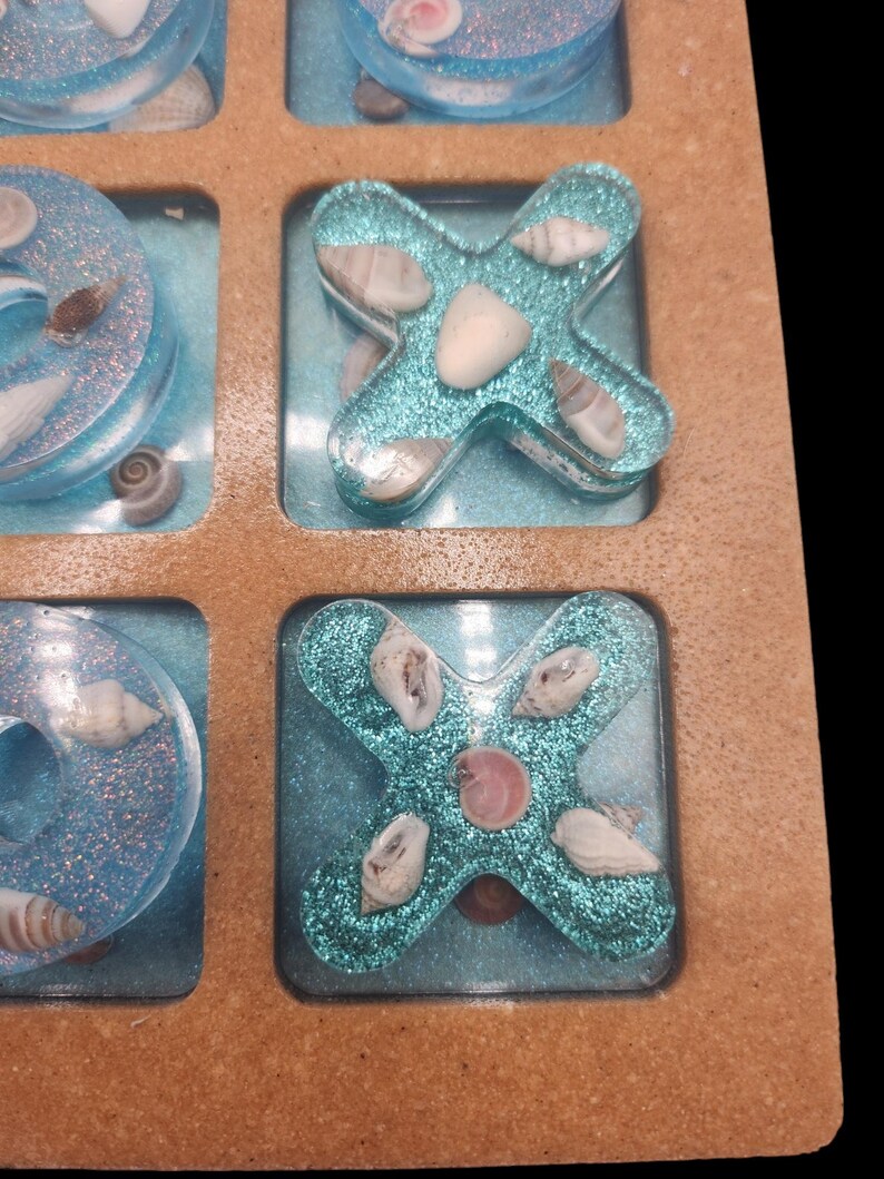 Beach Themed Tic Tac Toe Board - Etsy
