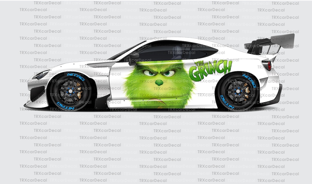 Grinch Wrap for a Whimsical Ride Car Livery, Cast Vinyl Wrap, Universal ...
